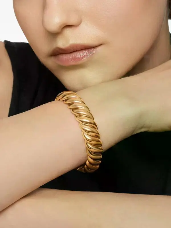 David Yurman 18kt Yellow Sculpted Cable Bracelet