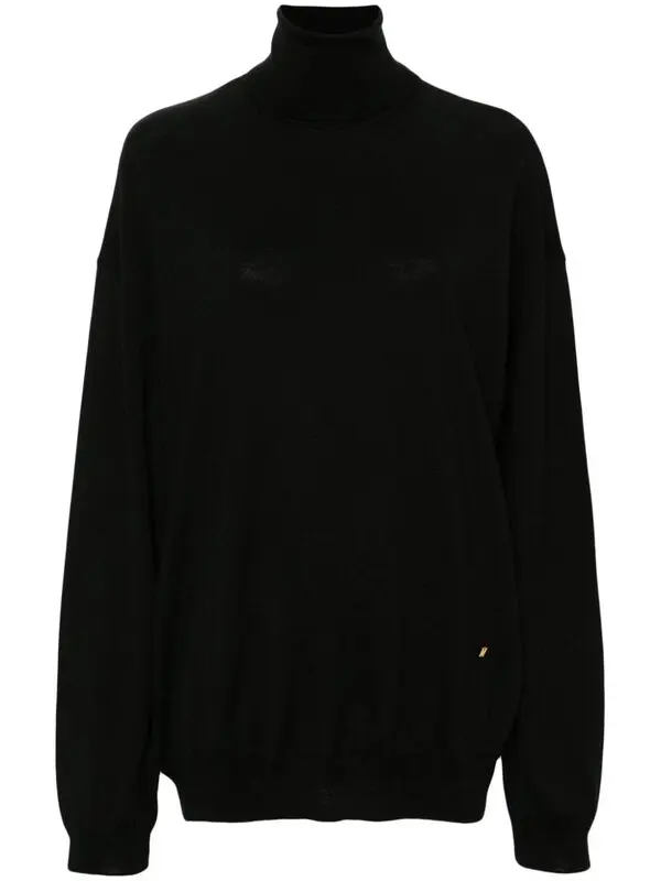 Moschino Plaque Sweater - Black