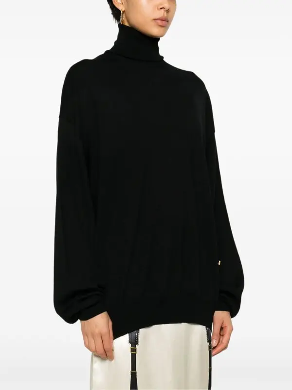 Moschino Plaque Sweater - Black
