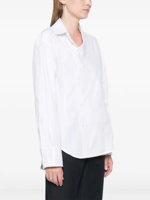FRENKEN Cross Asymmetric Shirt - White