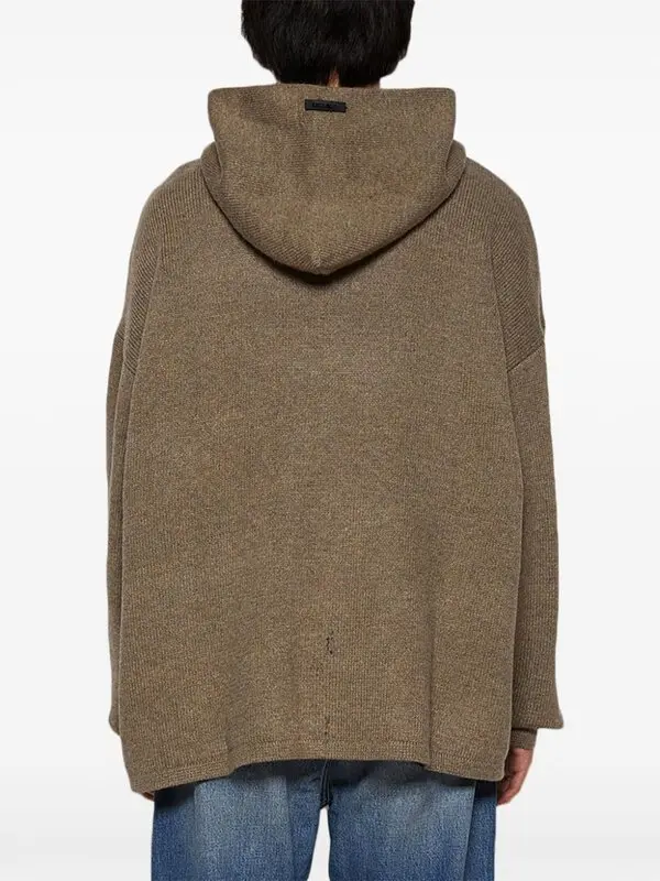 Fear Of God Logo-patch Knitted Hoodie