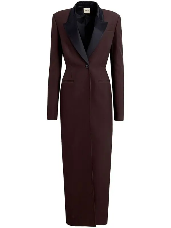 Khaite Bellow Single-breasted Coat - Brown