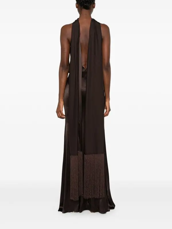 Attico Silk Maxi Dress