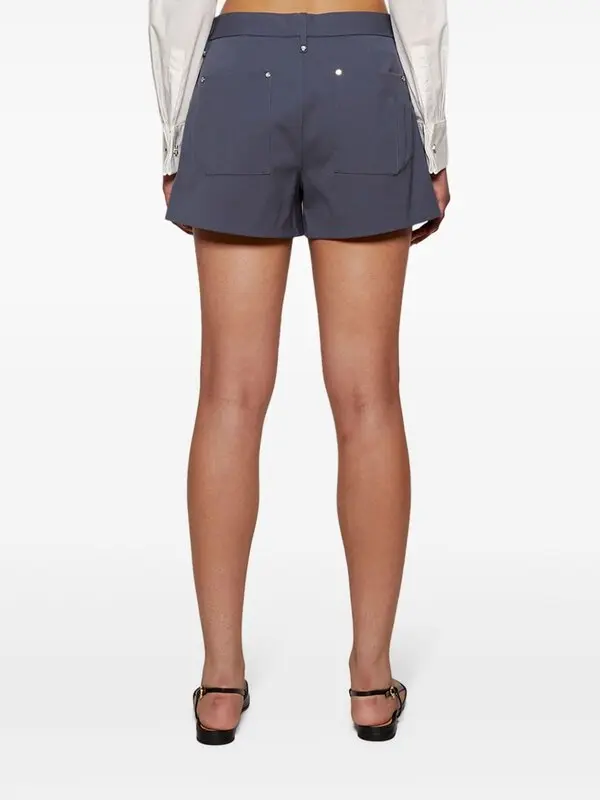 DION LEE Riveted Tailored Shorts - Grey