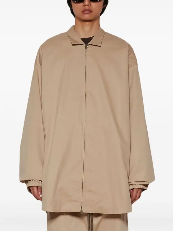 Fear Of God Logo-patch Zip-up Shirt Jacket
