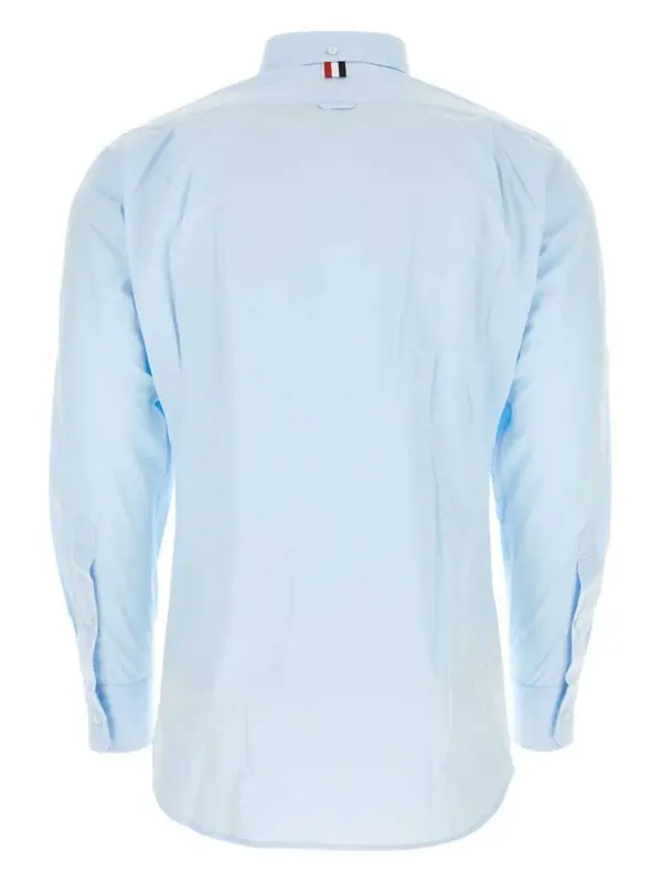 Thom Browne Solid Poplin Classic Shirt - Blue