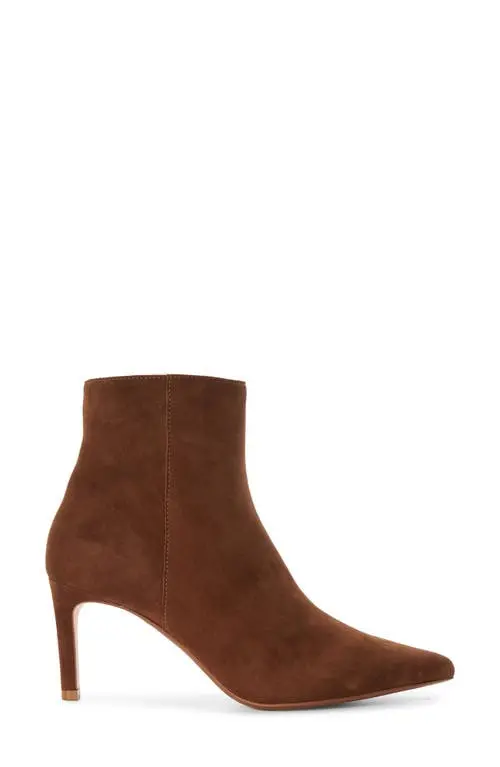 Dune London Pointed Toe Bootie - Dark Tan
