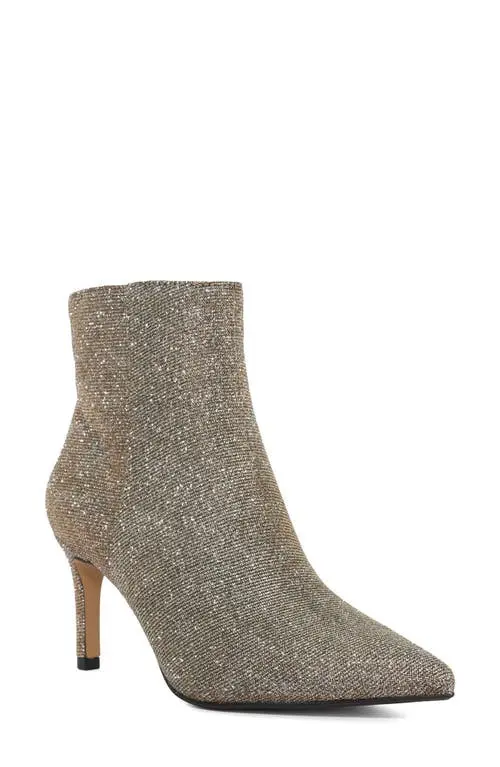 Dune London Pointed Toe Bootie - Gold
