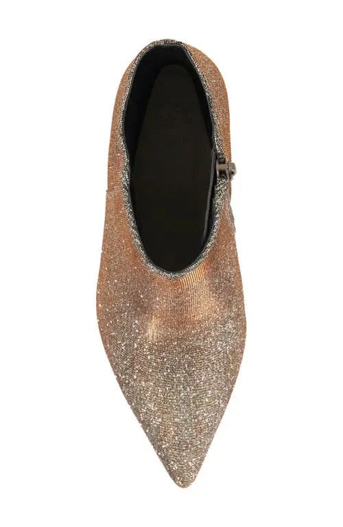 Dune London Pointed Toe Bootie - Gold