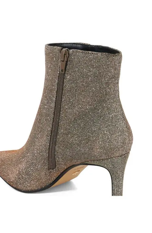 Dune London Pointed Toe Bootie - Gold