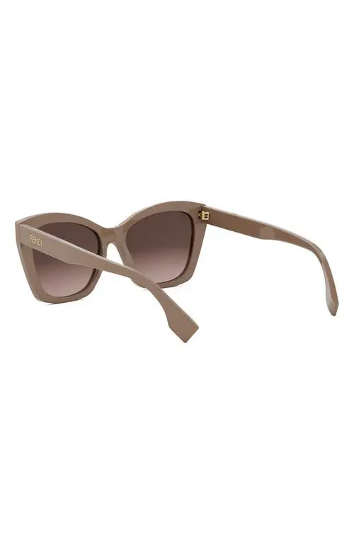Fendi 55mm Gradient Square Sunglasses