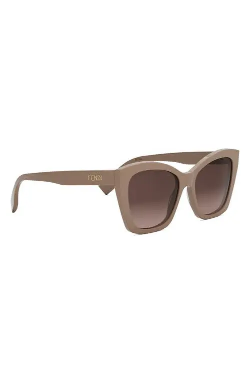 Fendi 55mm Gradient Square Sunglasses