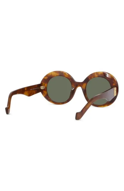 Loewe Anagram 50mm Oval Sunglasses - Blonde Havana/green