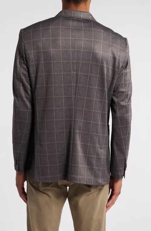 Johnston & Murphy Xc Flex Windowpane Check Knit Sport Coat