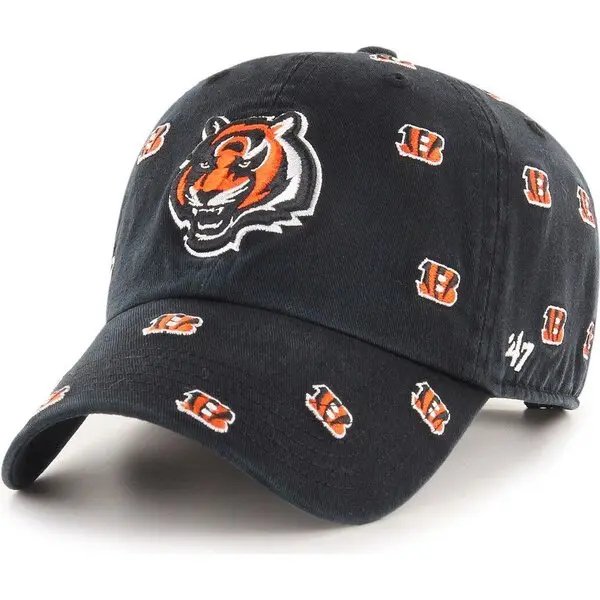'47 Cincinnati Bengals Confetti Clean Up Adjustable Cap - Black