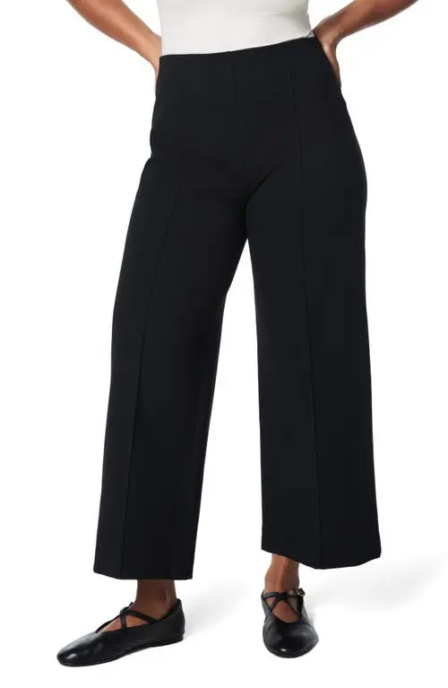Spanx The Perfect Pull-on Crop Wide Leg Ponte Pants