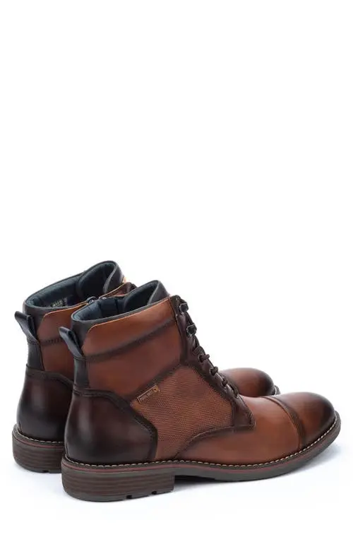 Pikolinos York M2m Lace-up Cap Toe Boot - Cuero