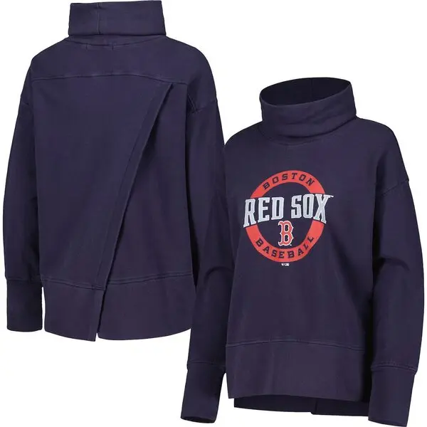 LEVELWEAR Boston Red Sox Sunset Farm Team Pullover Sweatshirt - Navy