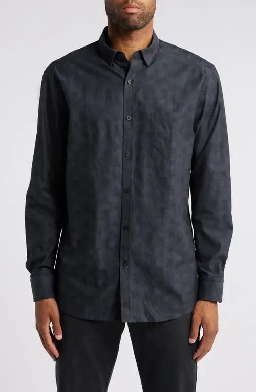 Johnston & Murphy Jacquard Skull Button-up Shirt