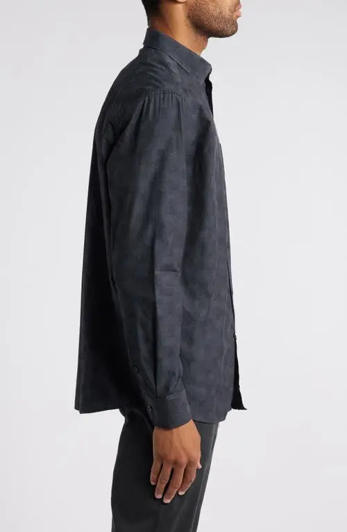 Johnston & Murphy Jacquard Skull Button-up Shirt