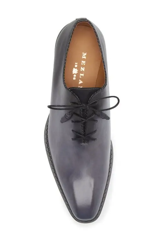 Mezlan Barbaro Leather Oxford - Grey/black