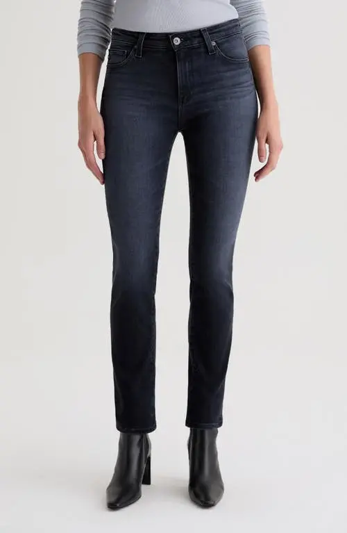 Ag Mari Mid-rise Slim Straight-leg Jeans - Glitch