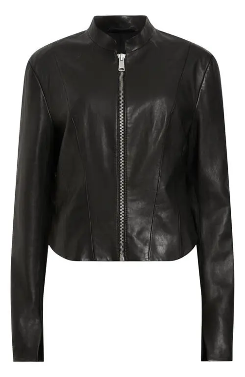 ALLSAINTS Sadler Leather Jacket - Black