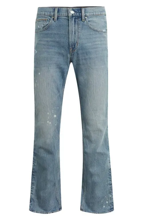 Hudson Jeans Walker Track Distressed Flare Jeans - Sequoia