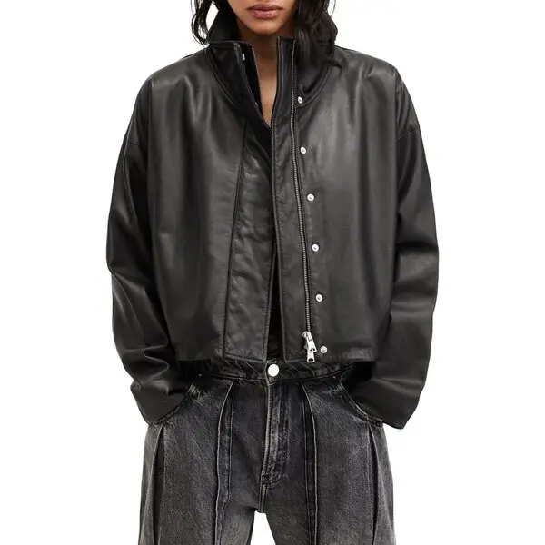 ALLSAINTS Ryder Leather Jacket - Black