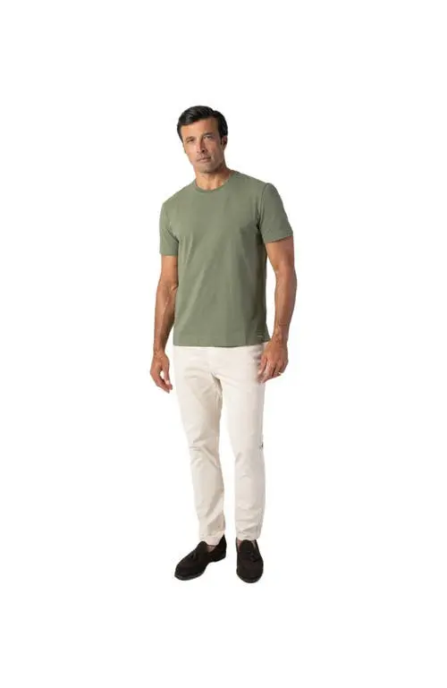 Robert Talbott Dean Stretch Jersey Tee - Olive