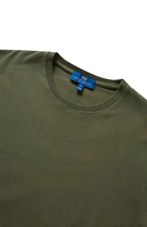 Robert Talbott Dean Stretch Jersey Tee - Olive