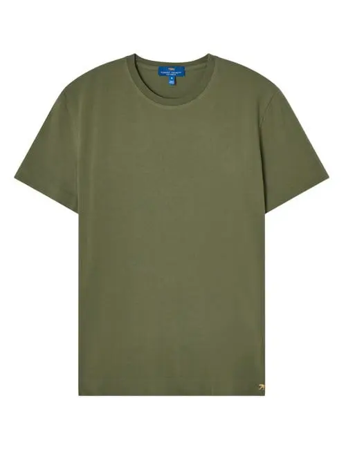 Robert Talbott Dean Stretch Jersey Tee - Olive