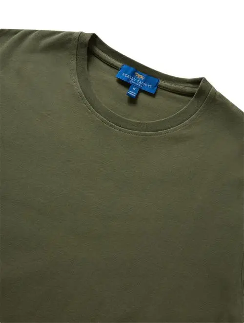 Robert Talbott Dean Stretch Jersey Tee - Olive