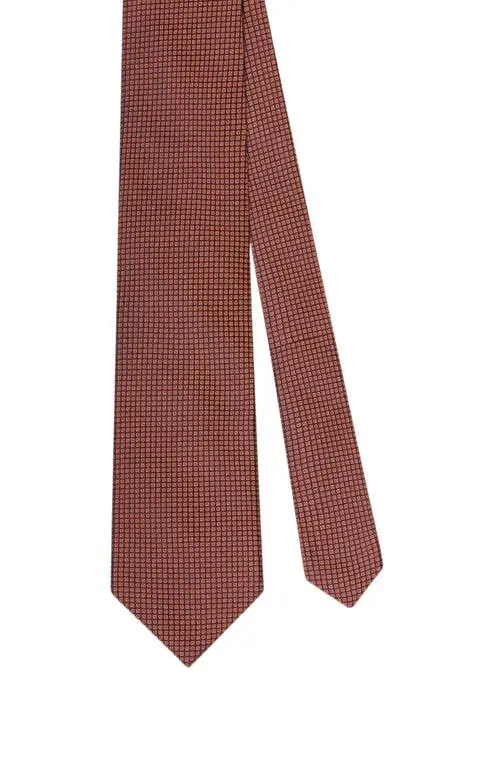 Robert Talbott Micro Neat Necktie - Orange