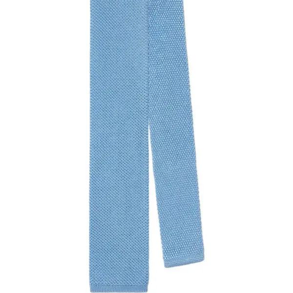 Robert Talbott Redford Silk Knit Necktie - Light Blue