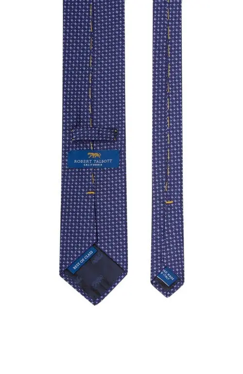 Robert Talbott Micro Neat Necktie - Navy