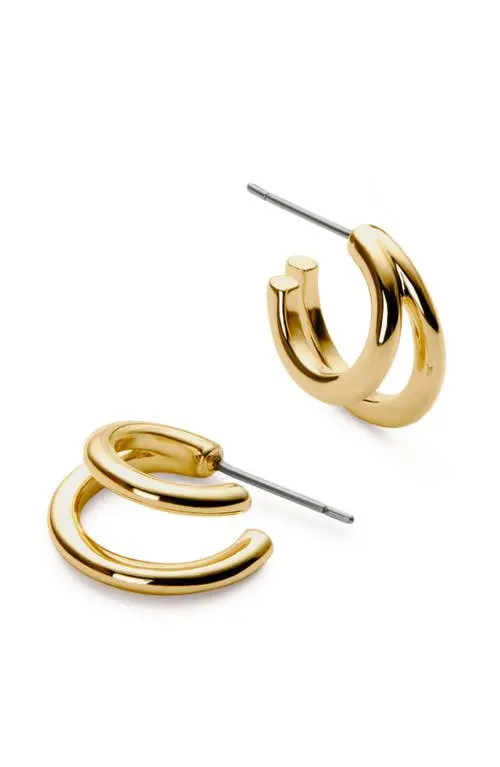 ANA LUISA Double Hoop Earrings - Gold