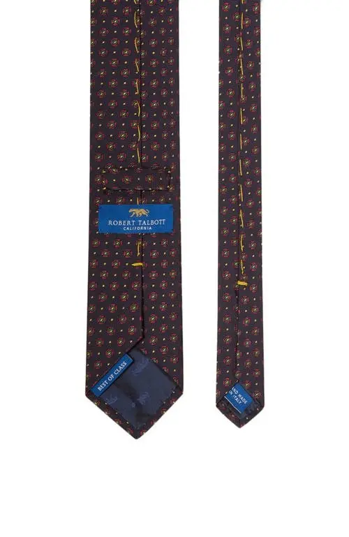 Robert Talbott Printed Necktie - Navy