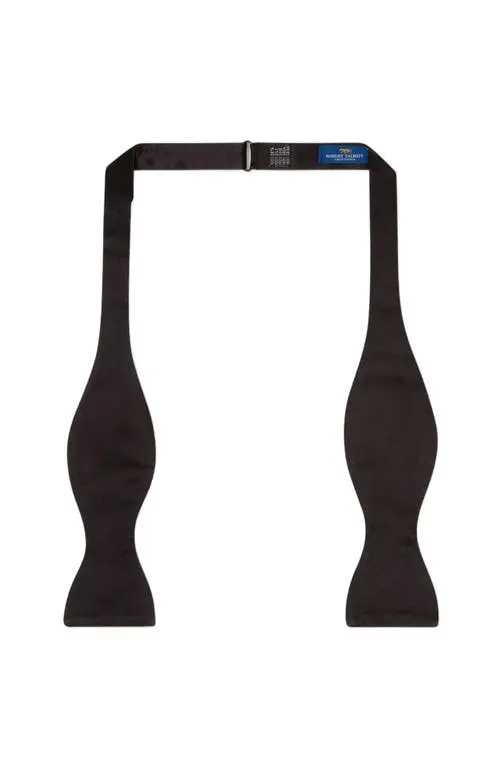 Robert Talbott Bond Satin Self-tie Bow Tie - Black