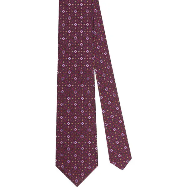 Robert Talbott Printed Necktie - Red
