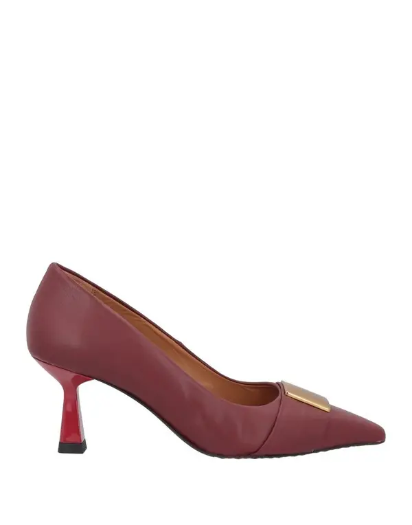 BRUNO PREMI Pumps Leather Solid Color