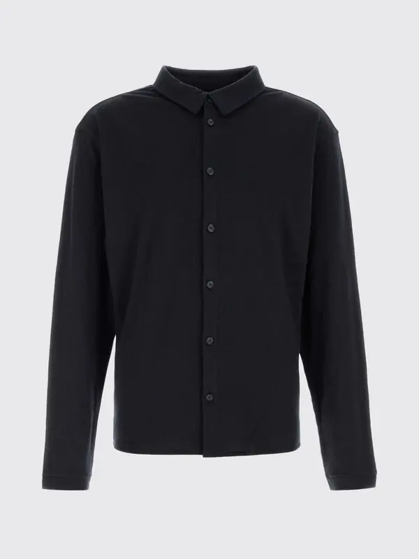 Giorgio Armani Pure Cashmere Knit Shirt With French Collar - Navy