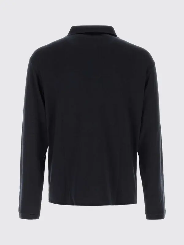 Giorgio Armani Pure Cashmere Knit Shirt With French Collar - Navy