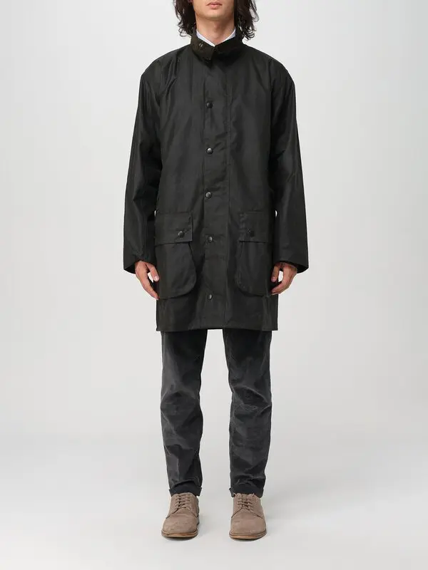 Barbour Northumbria Waxed Cotton Jacket - Olive