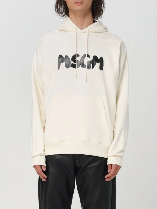 MSGM Relaxed Fit Sweatshirt - Natural