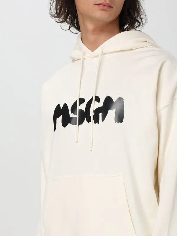 MSGM Relaxed Fit Sweatshirt - Natural