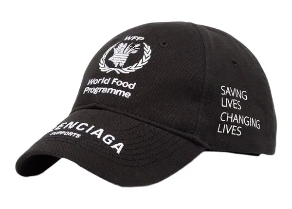 Balenciaga World Food Programme Cap - Black/white