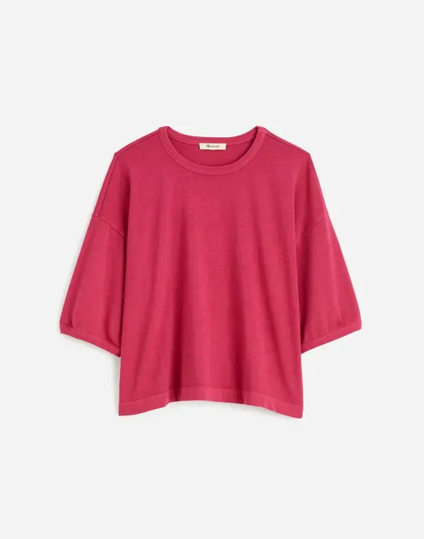 Madewell Relaxed Boxy Tee - Dark Rosette