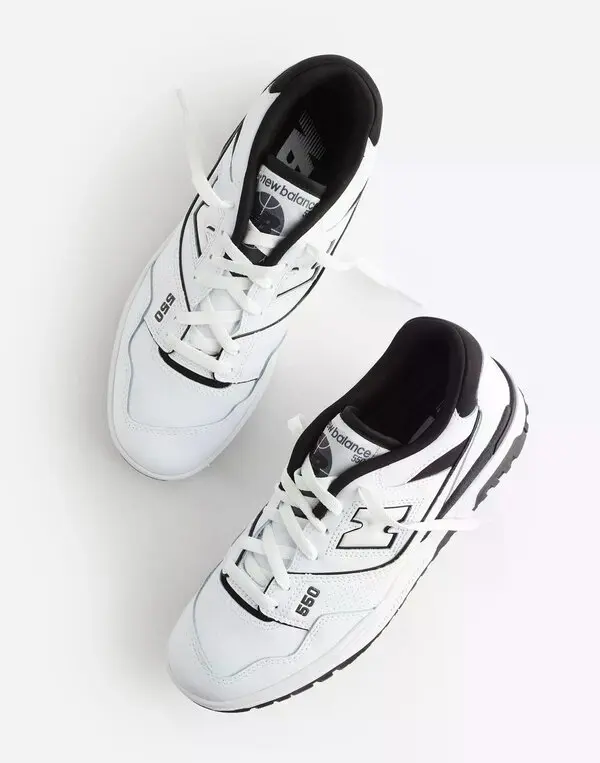 Madewell 550 Low-top Sneakers - White Black