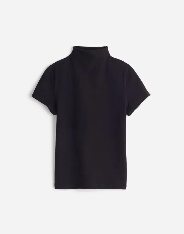 Madewell Short-sleeve Mockneck T-shirt - Jet Black